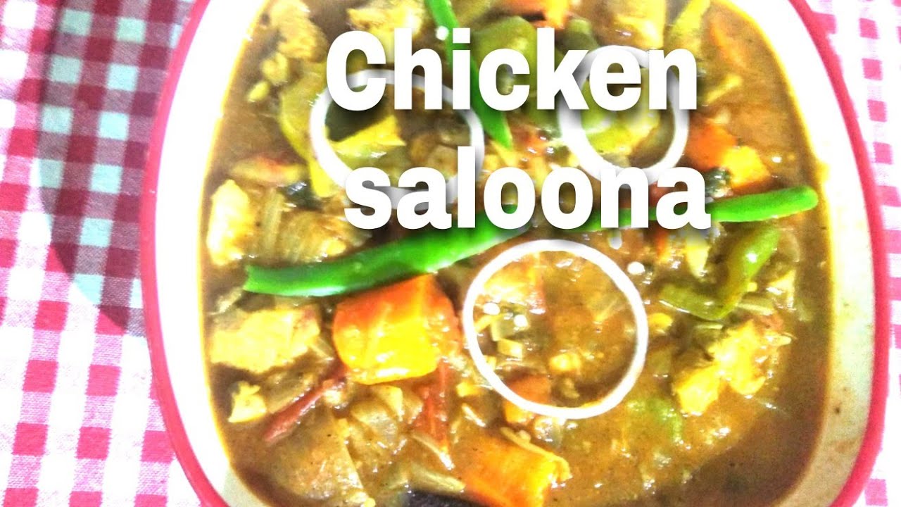 Chicken saloona//Arabic curry//curry recipes// - YouTube