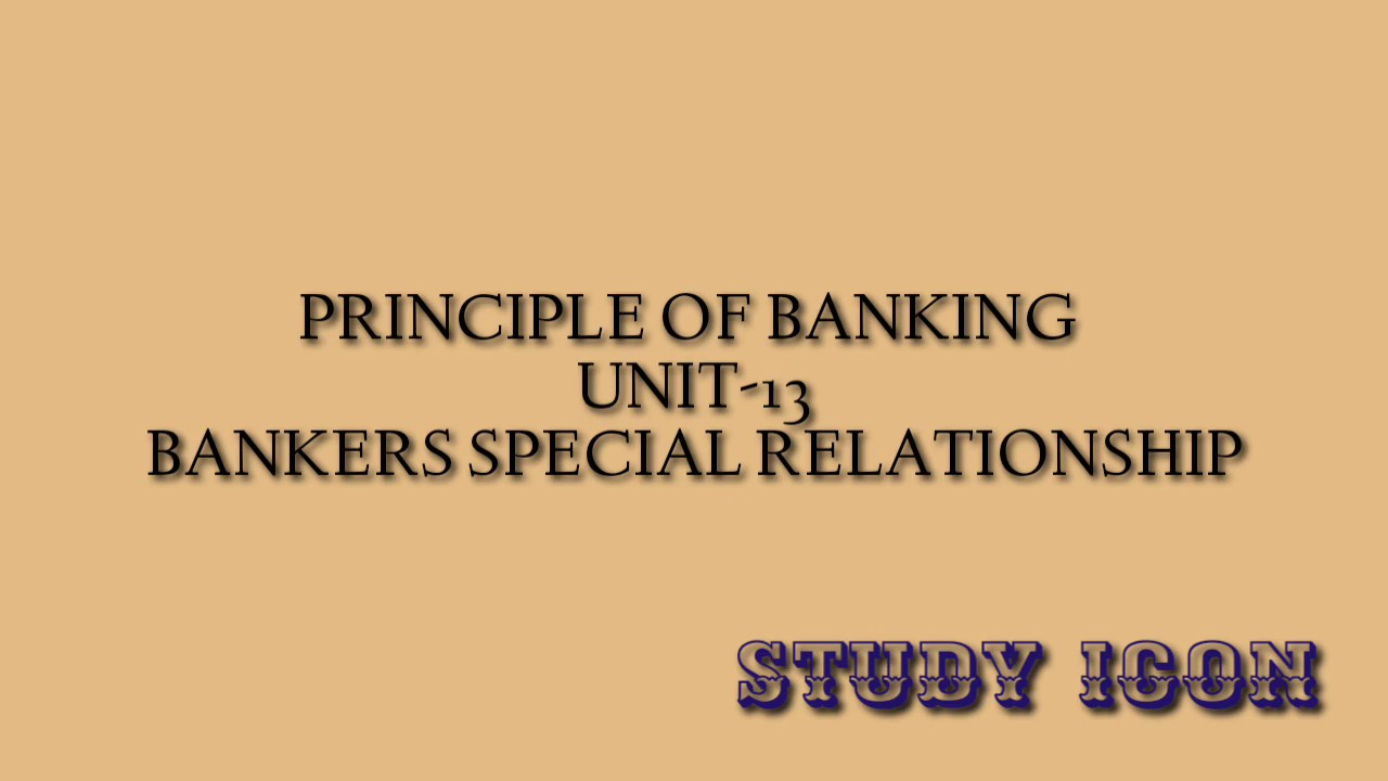 Principles of banking unit-13 - YouTube