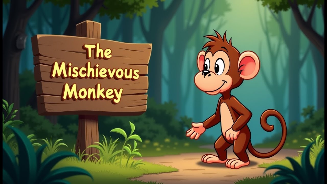The Mischievous Monkey | #kidsstory #bedtimestories #educational - YouTube