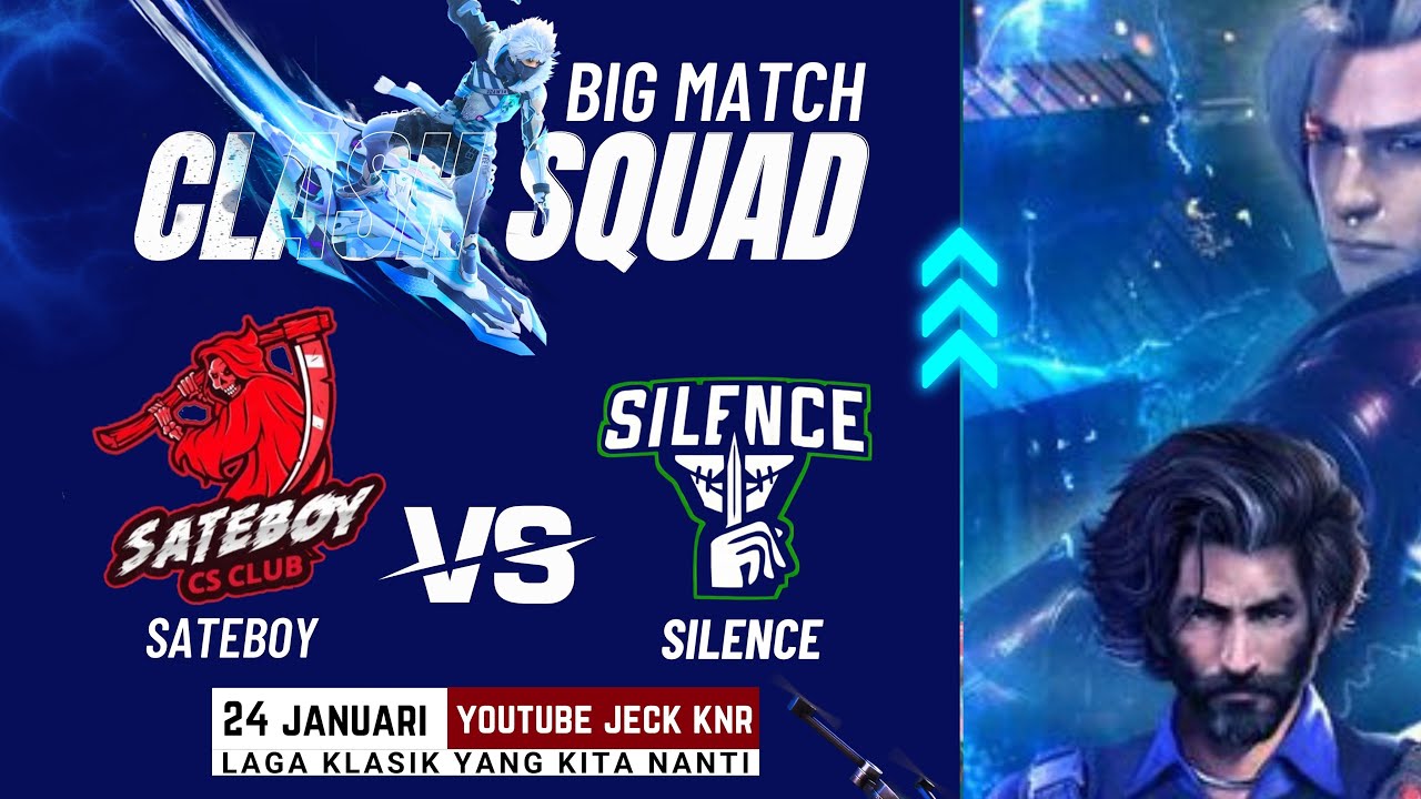 44 BIG MATCH CLASH SQUAD [SATEBOY VS SILENCE] - YouTube