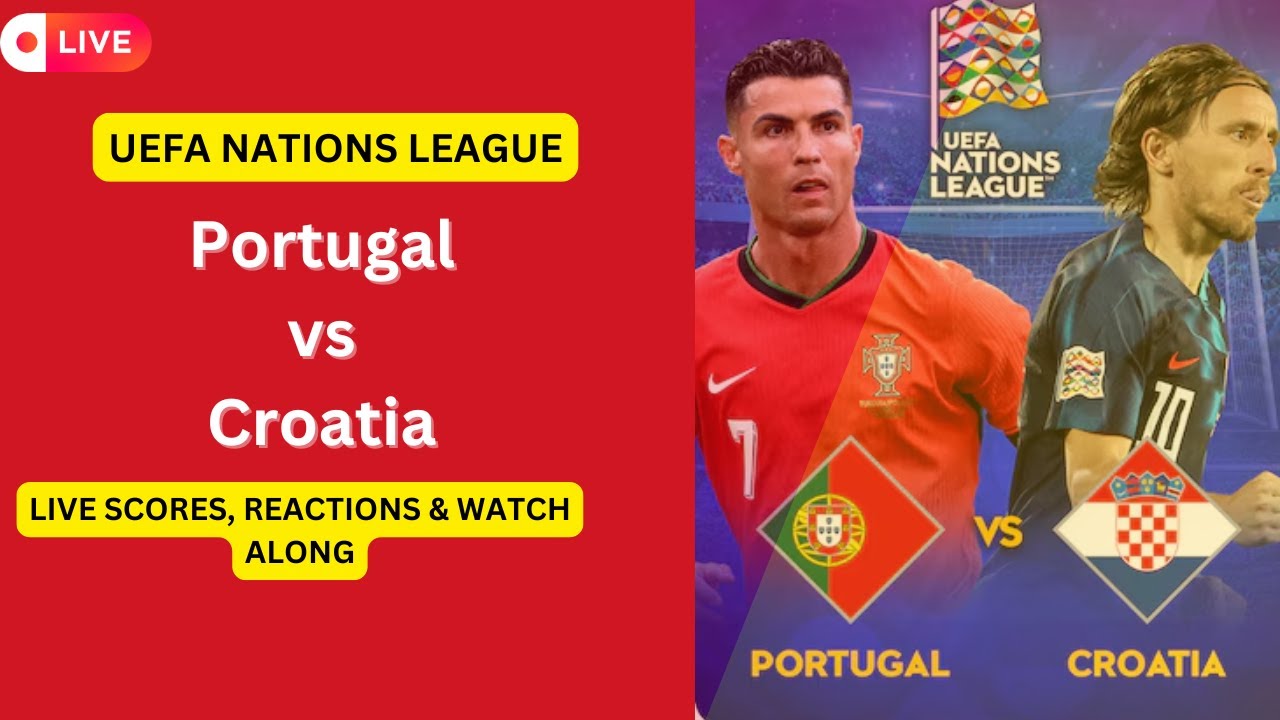 Portugal vs Croatia | 🔴 Live scores & Reactions Watch Along | Uefa ...