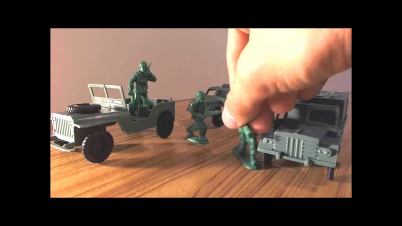 MILITARY TRANSPORT SET FOR PLASTIC ARMY MEN - YouTube