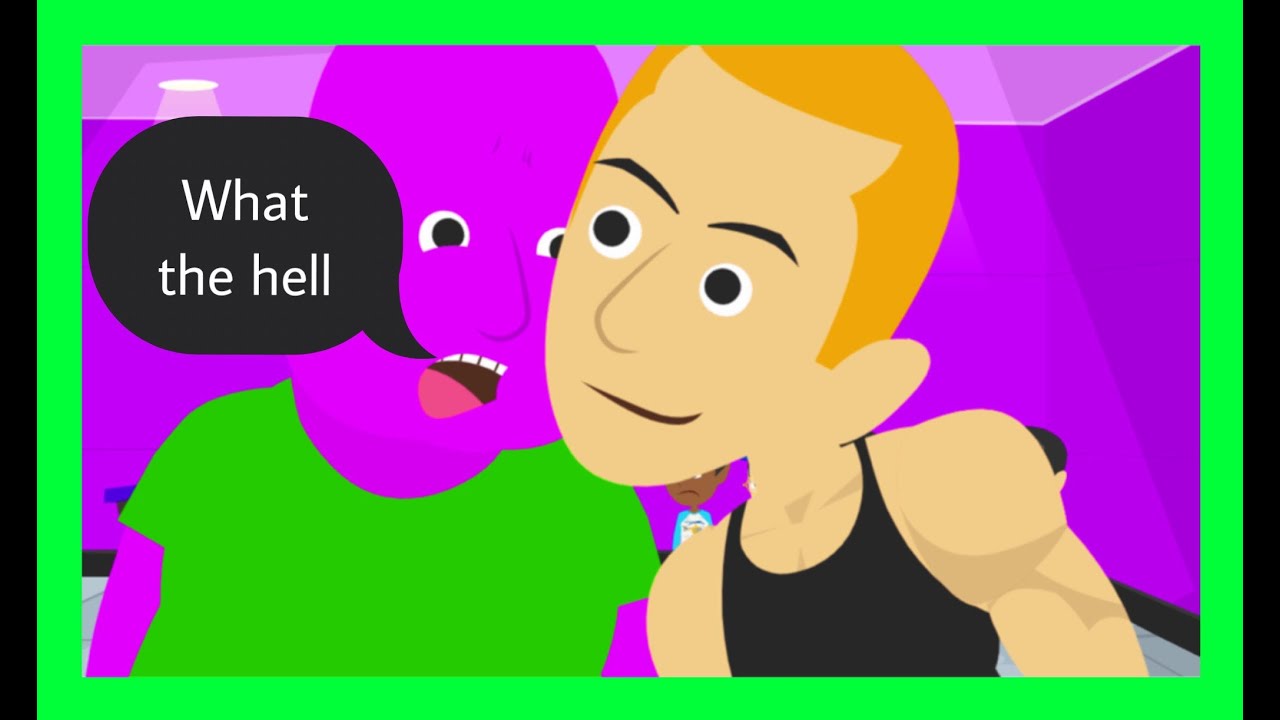 Childish Dad Meets Barney - YouTube