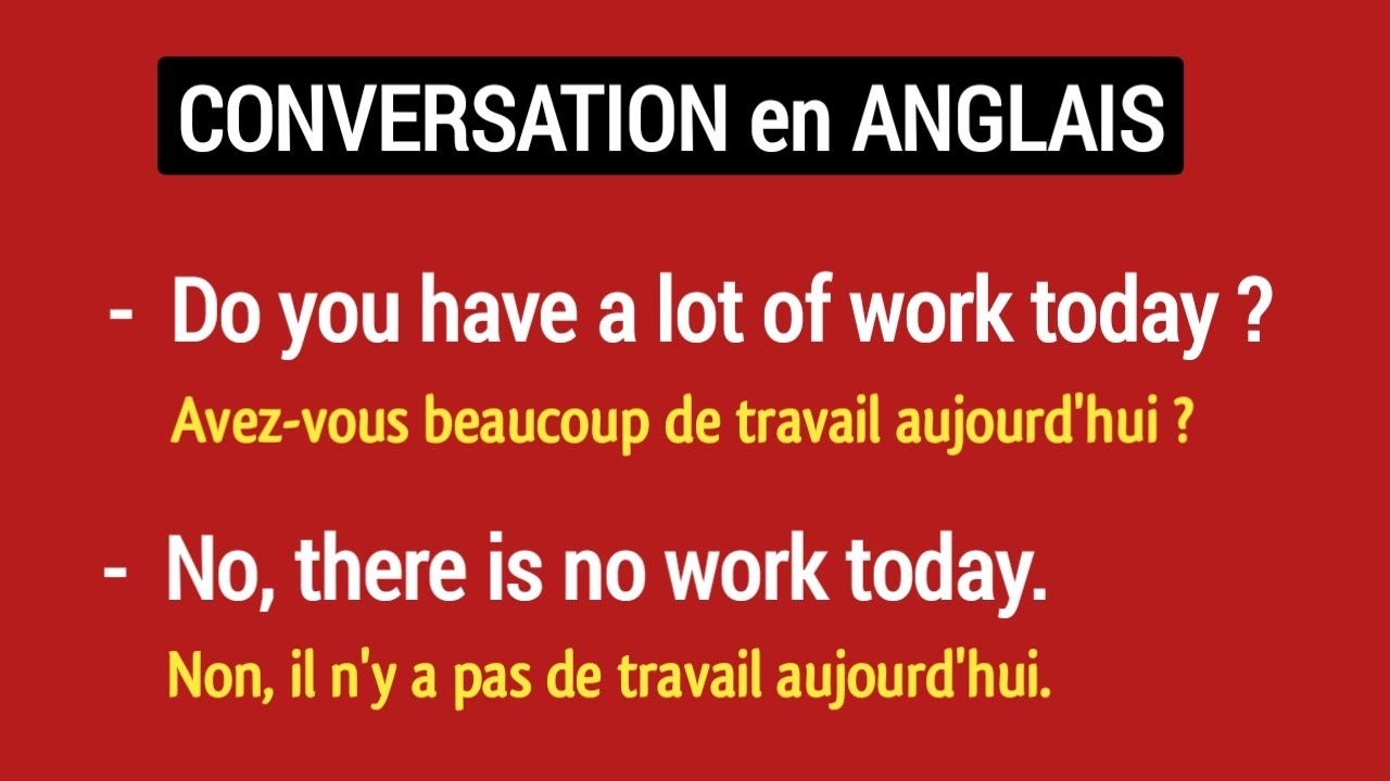 Conversation en Anglais pour la vie quotidienne | Easy Conversation to ...