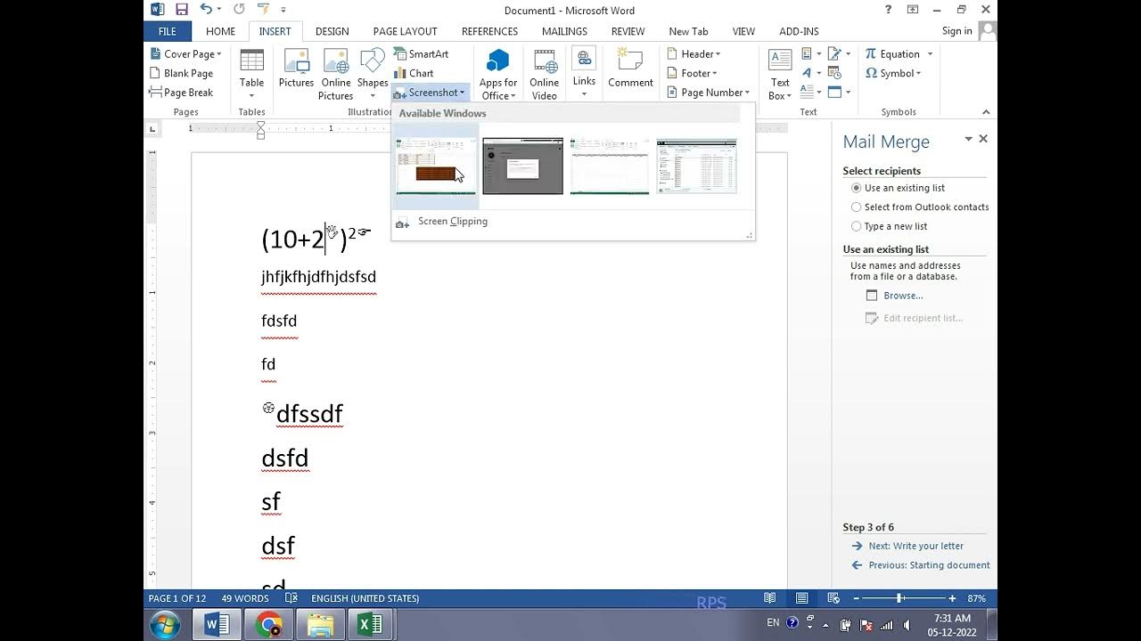 How To Take And Insert A Screenshot Into A Microsoft Word Document 2013 how-to-take-and-insert-a-screenshot-into-a-microsoft-word-document-2013