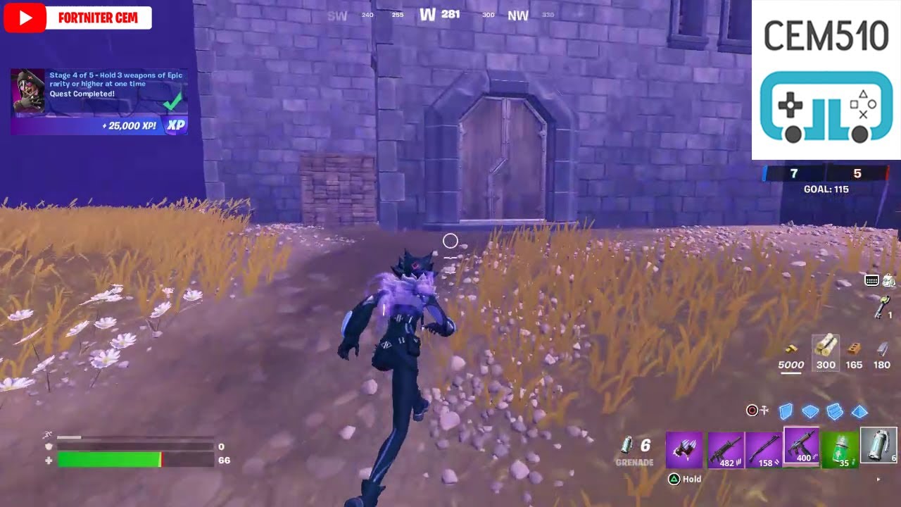 Hold 3 weapon of Epic rarity or higher at one time Fortnite MEGA Trials ...