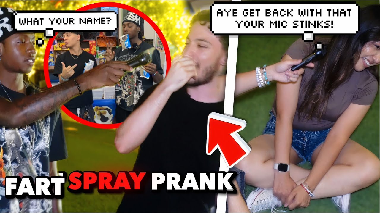 Fart Spray Mic Prank - YouTube
