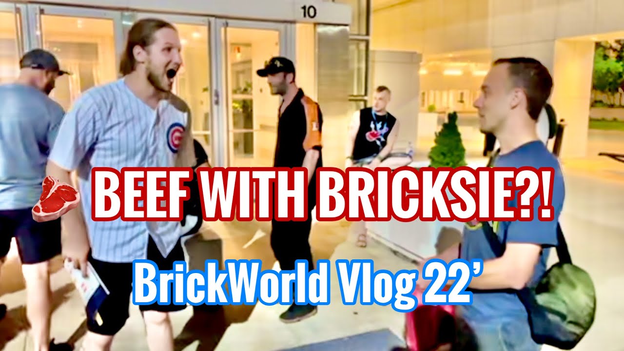 BEEF WITH BRICKSIE?! Brick World 2022 Vlog 2. #lego #legovlog - YouTube