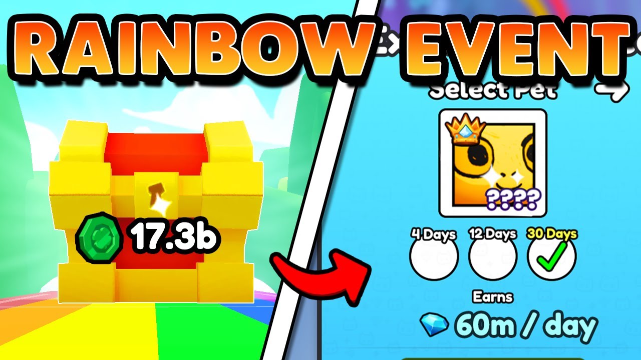 I COMPLETED The RAINBOW EVENT And THIS HAPPENED In PET SIMULATOR 99 ...