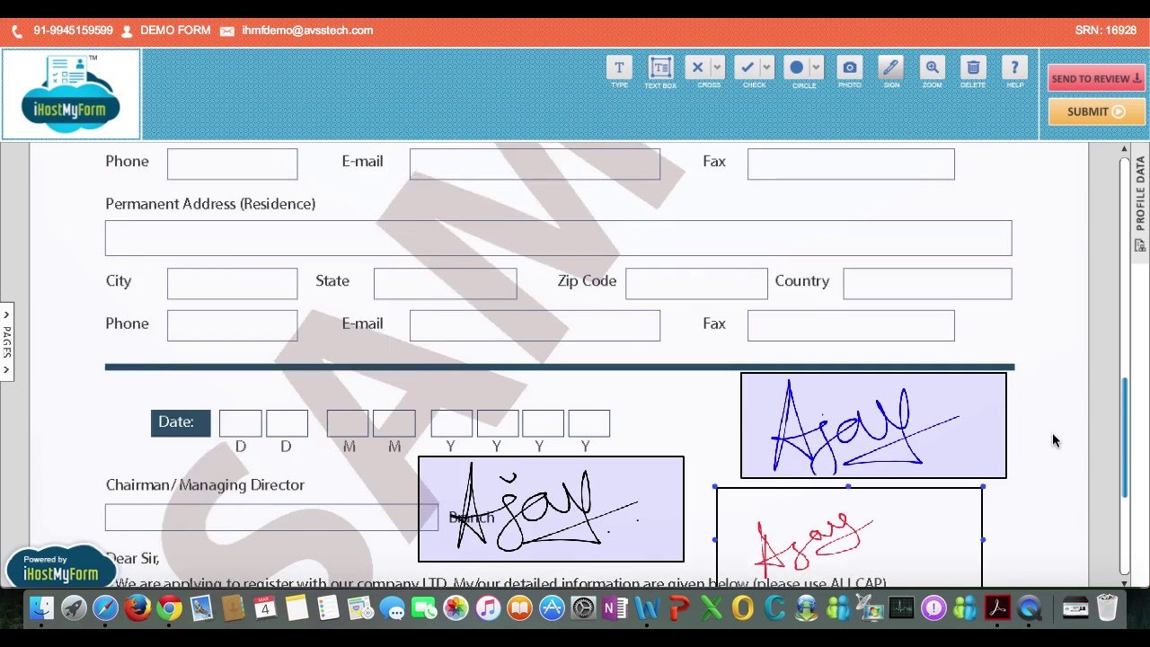 How to Add Signature on Form - YouTube