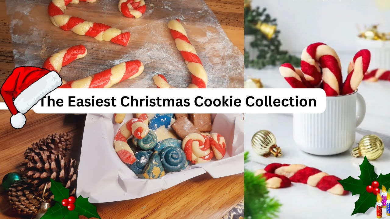 The Easiest Christmas Cookie Collection 🍪🎅🏻🎄/නත්තලට ලේසියෙන්ම හදාගන්ඩ ...