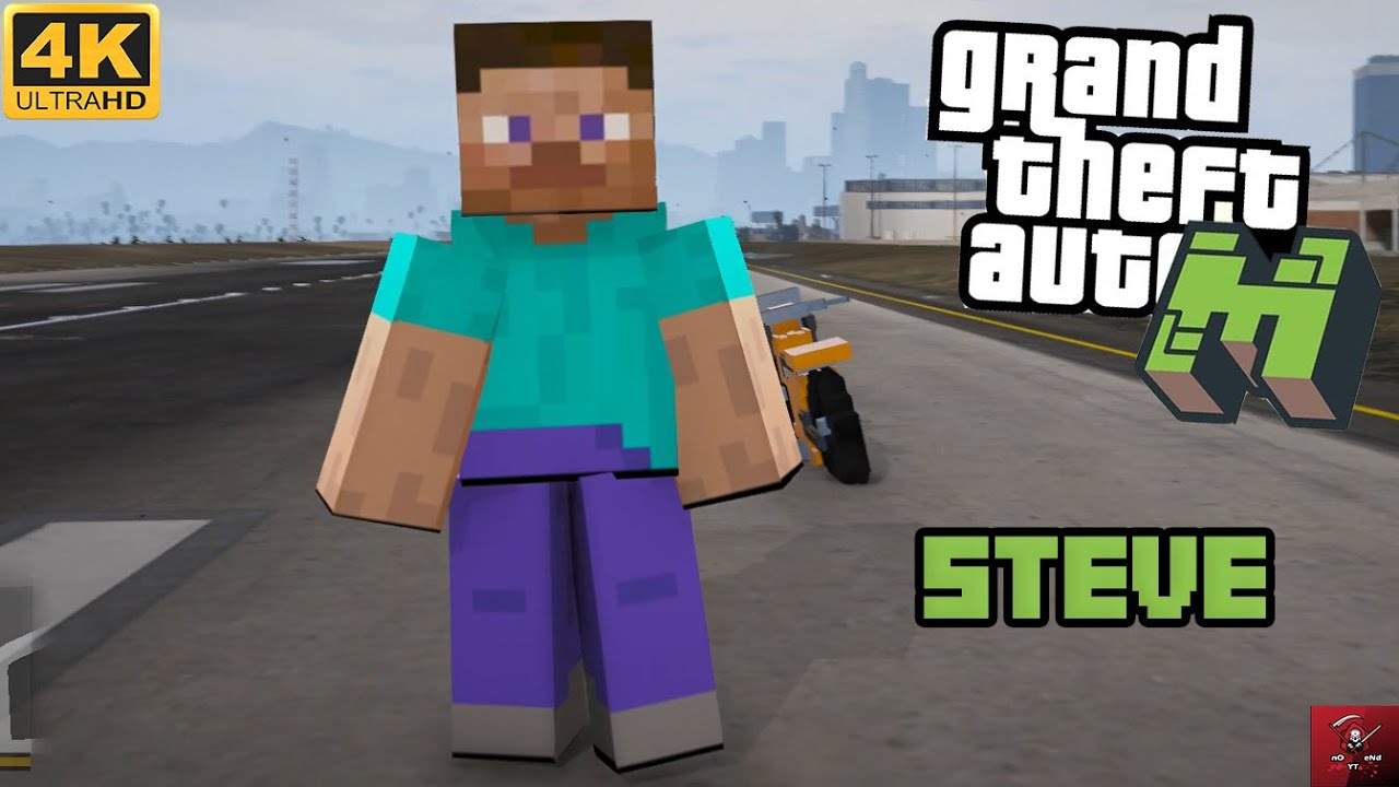 How To Install Minecraft Steve Ped Mod in GTA 5 | GTA 5 MODS - YouTube
