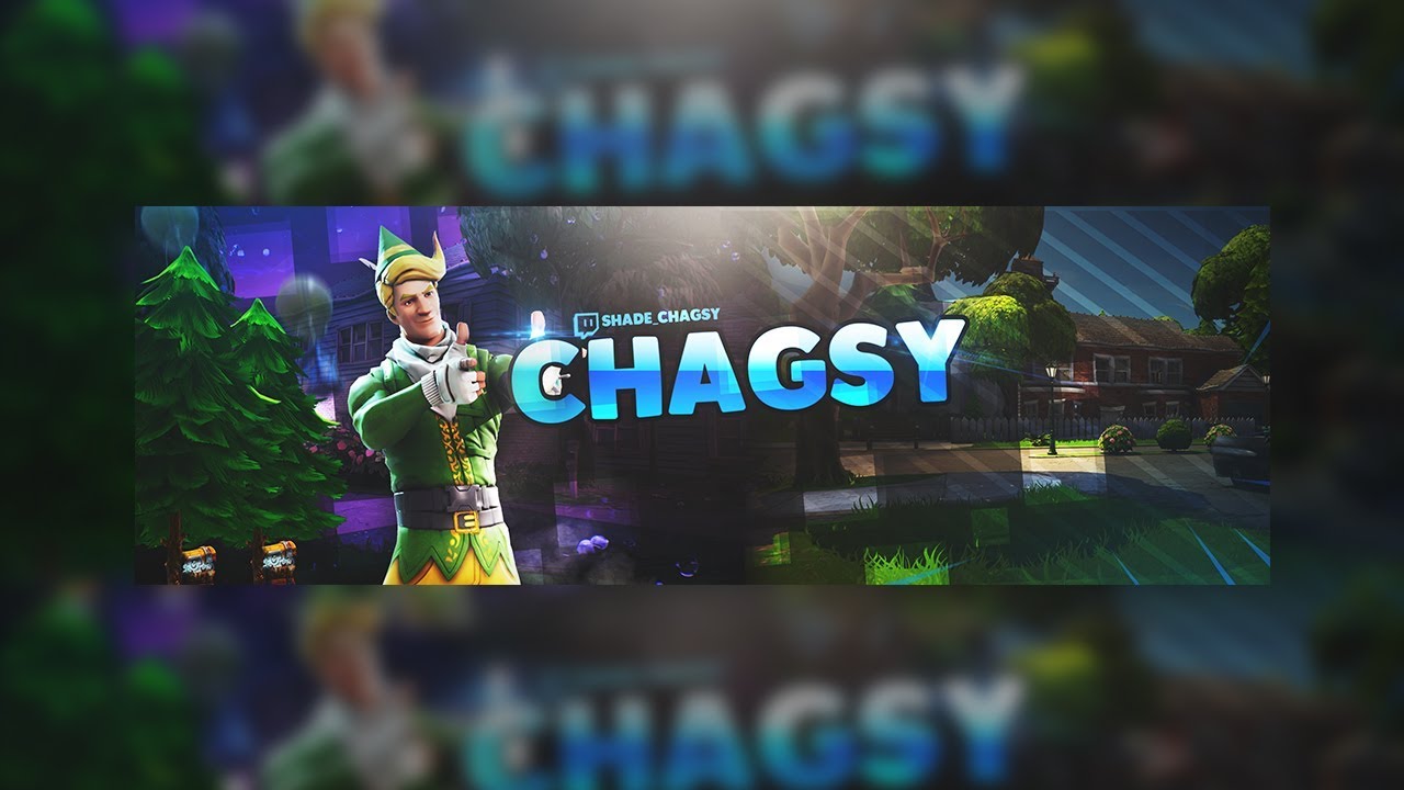 'Chagsy'- FORTNITE TWITTER HEADER SPEED ART - YouTube
