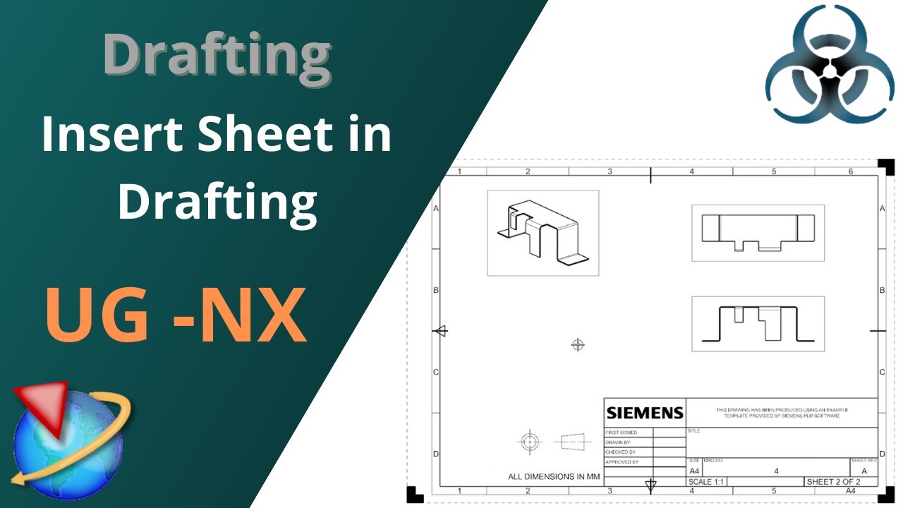 Siemens Unigraphics NX- Drafting || How to insert new sheet in NX - YouTube