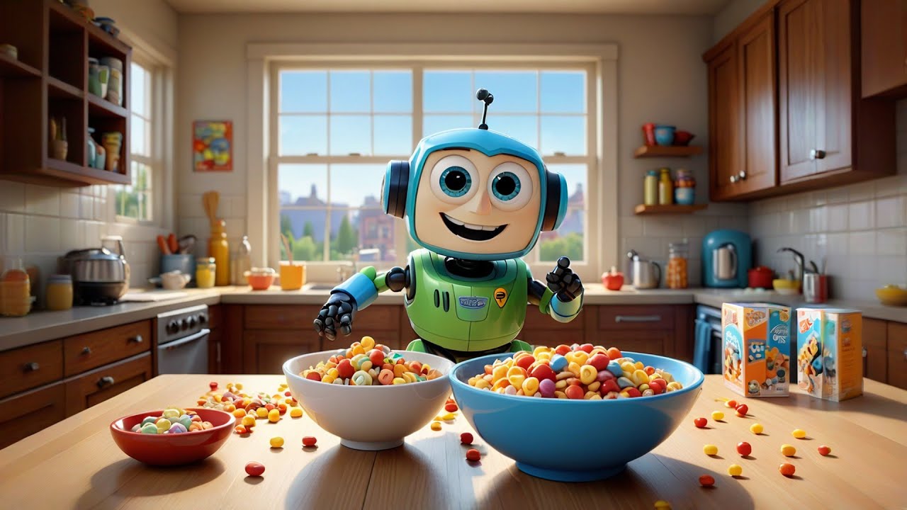 A Robot in My Cereal Bowl 🤖🥣 | Fun Story for Kids | Learning with Robots - YouTube
