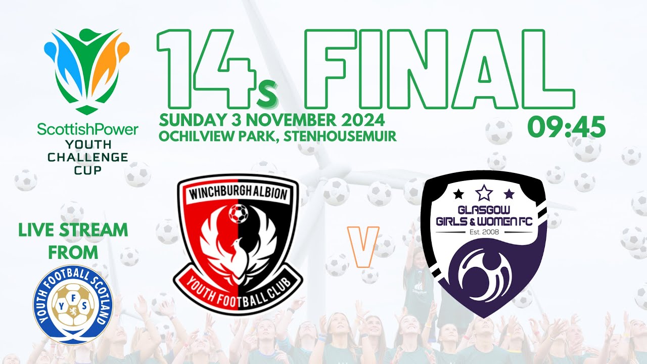 Winchburgh Albion v Glasgow Girls - ScottishPower Youth Challenge Cup ...