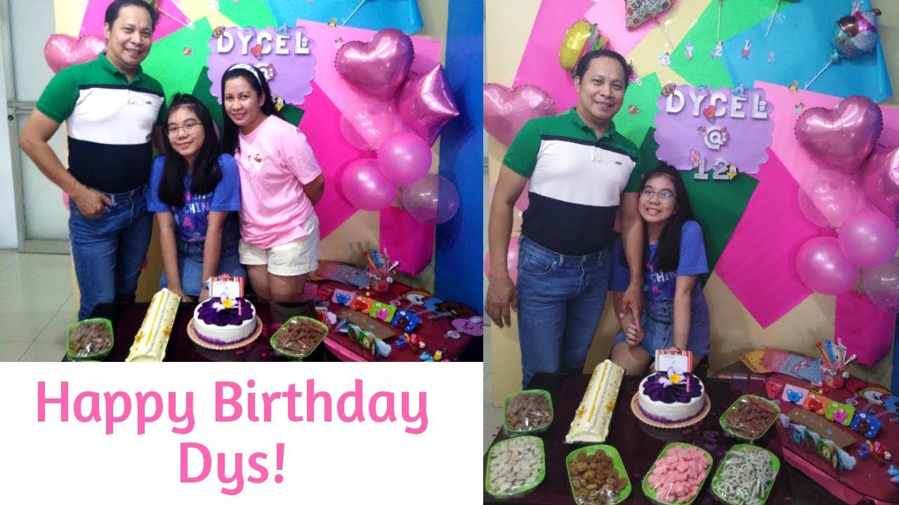 Dycel @ 12. Birthday Celebration/ Family Bonding - YouTube