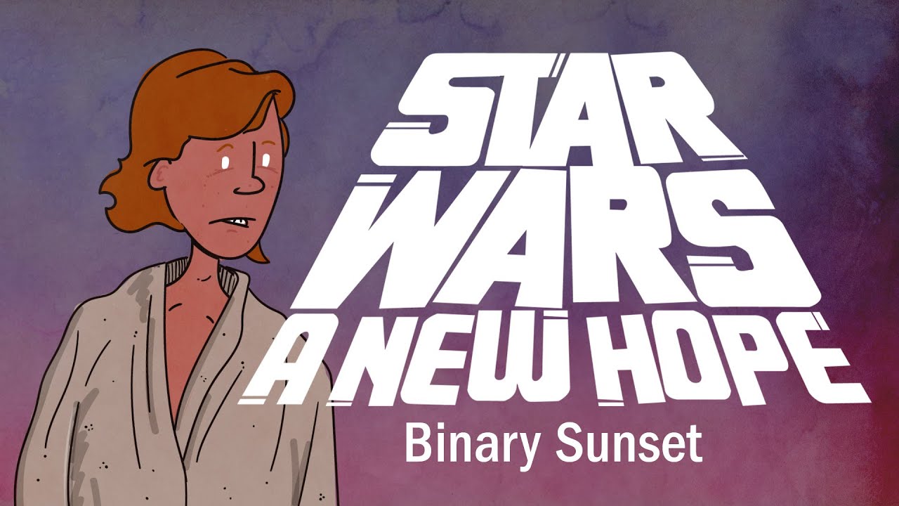 STAR WARS: Binary Sunset (animated scene) - YouTube