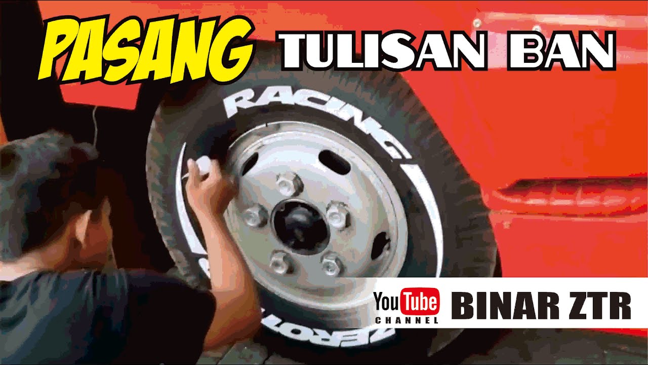 Pasang TULISAN BAN di TRUK TOWING (stiker ban) - YouTube