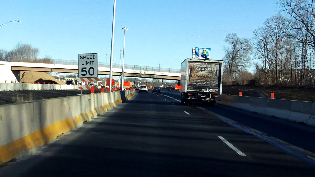 Delaware Expressway (Interstate 95 Exits 40 to 44) northbound [Early ...