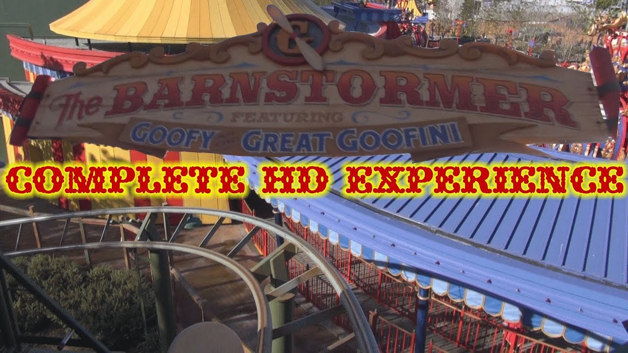 The Barnstormer Roller Coaster (Complete HD Experience) New Fantasyland ...