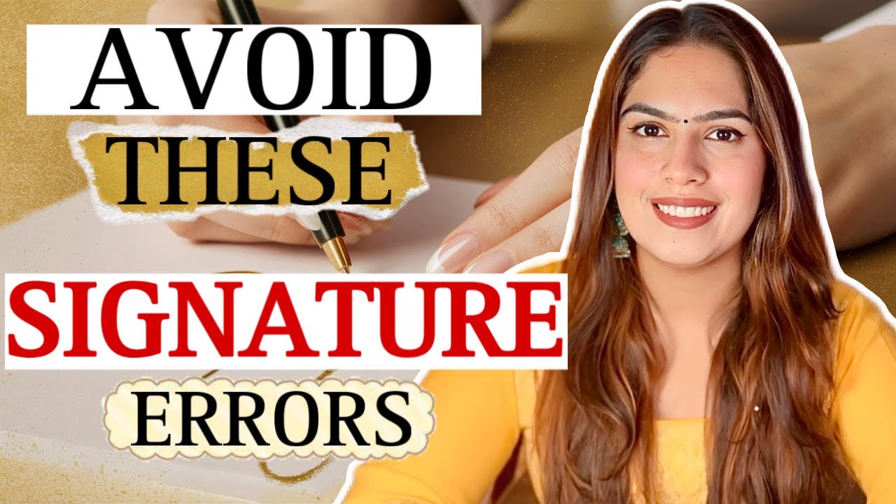 Signature Analysis : Common Mistakes and How to Create the Perfect ...