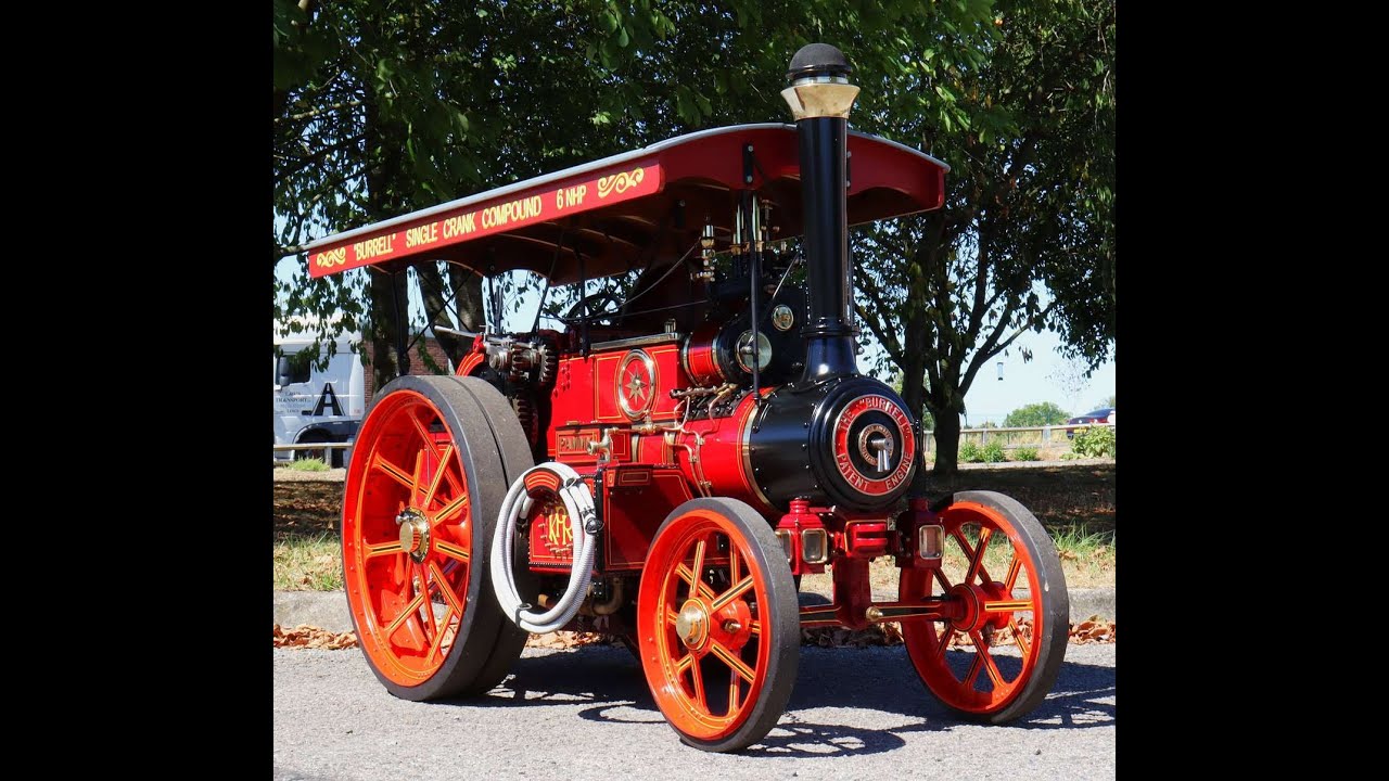 4 inch scale Burrell SCC traction engine - YouTube