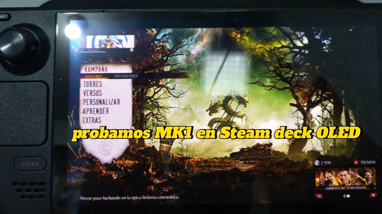 probamos MK1 en Steam deck OLED - YouTube