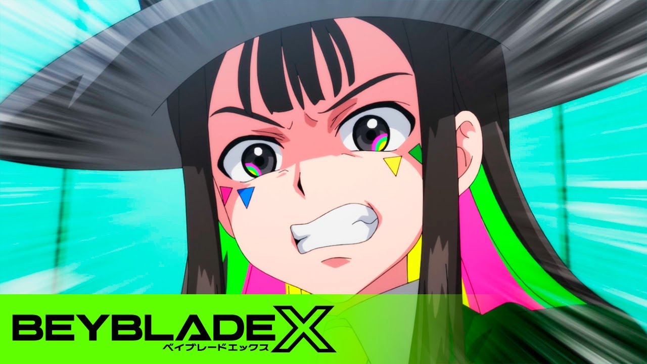Blader X desafia Multi Nana-iro para uma nova batalha! | BEYBLADE X EP3 ...