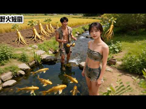 傻小子用童養媳香甜內衣盛水喝竟覺醒神級系統，隨手一揮廢棄池塘出現金色錦鯉，一隻價值千億！無數美女寡婦村口排隊求收留！ #傻小子成首富