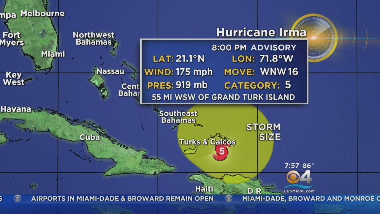 Tracking Hurricane Irma 9/7/17 8 PM - YouTube
