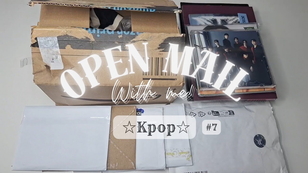 Open up Kpop mail with me #7 ☆ Stray Kids + Ateez + TXT & Winner ...