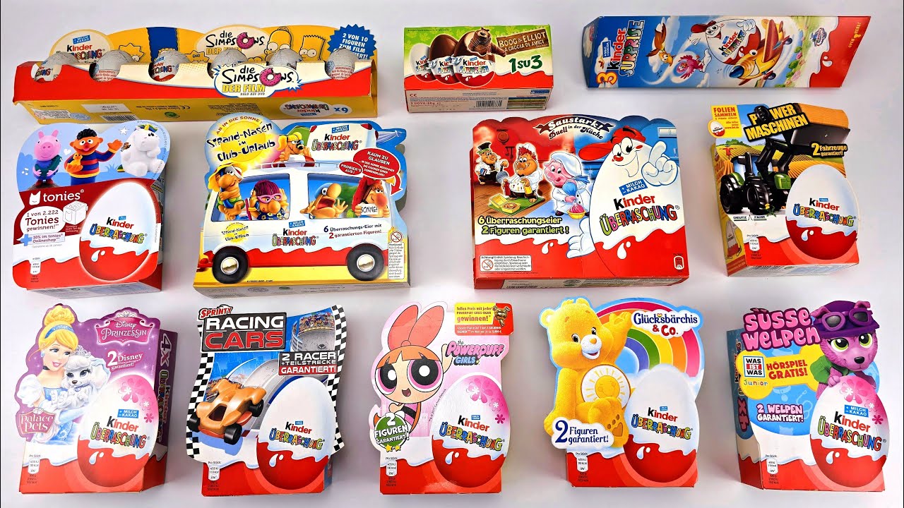 Unboxing 53 Retro Kinder Eggs – What’s Inside? 2007 - 2024 - YouTube