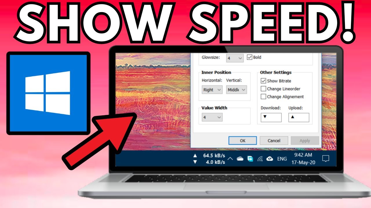 How To Show Internet Speed On Taskbar On Windows - YouTube