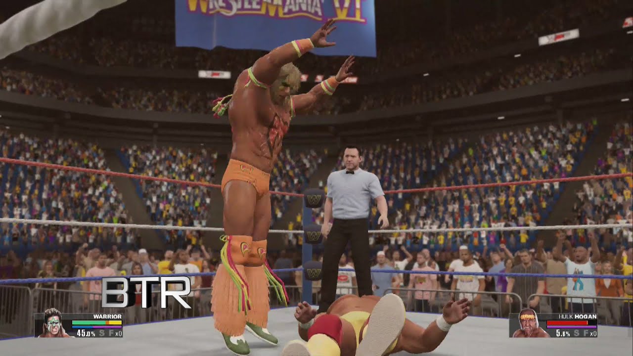 WWE 2K15 2K Showcase Path Of The Warrior DLC Part 3 Ultimate Warrior vs ...