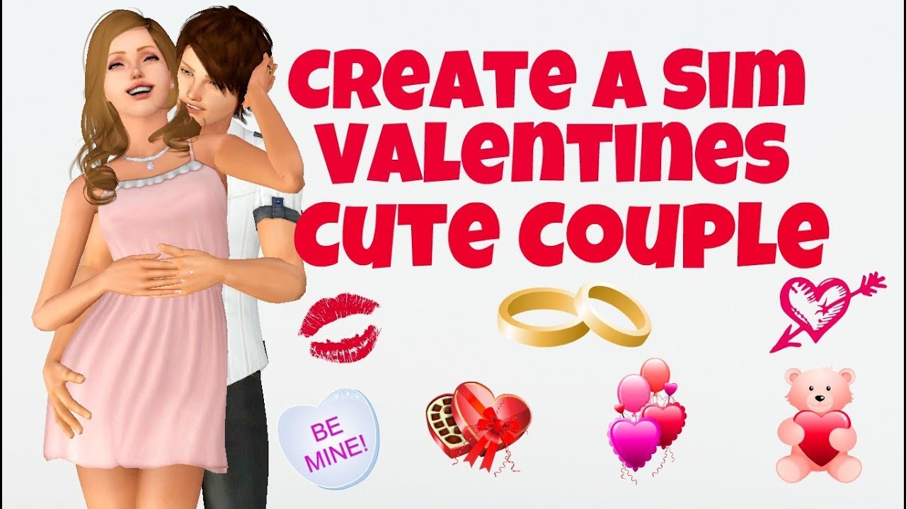 The Sims 3 : Create A Sim - Valentines Cute Couple - Requested - YouTube