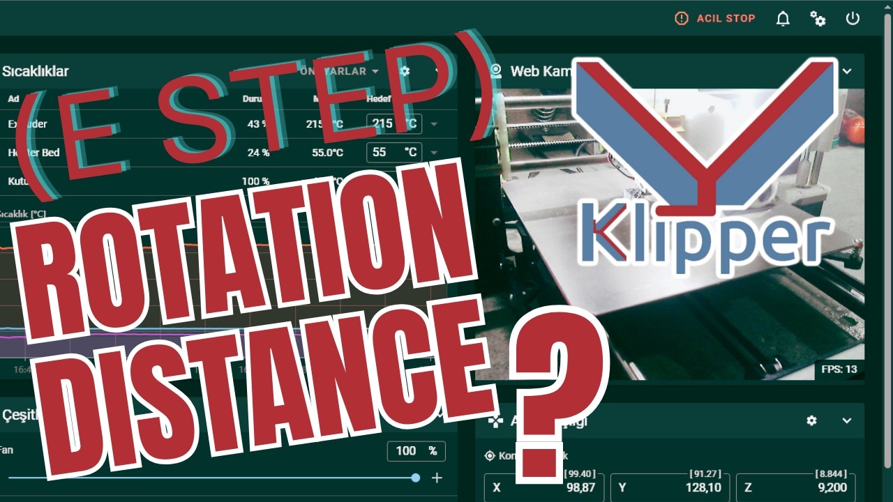 Klipper Ekstruder Adım Kalibrasyonu Rotation Distance Nasıl Yapılır ...