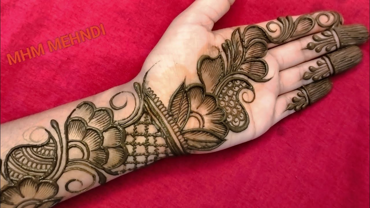 Very Simple Stylish Mehndi Design | Easy Mehandi Ka Design | Front Side ...