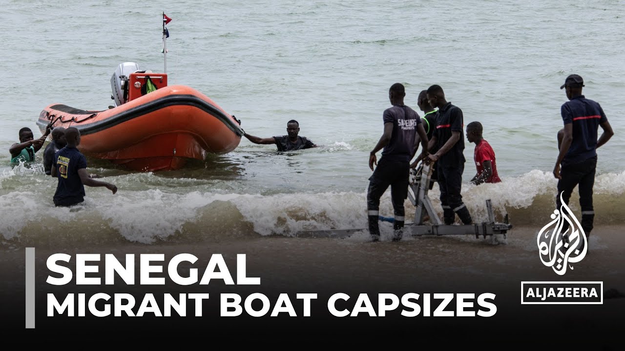 Death toll from boat that capsized off Senegal rises to 26 - YouTube