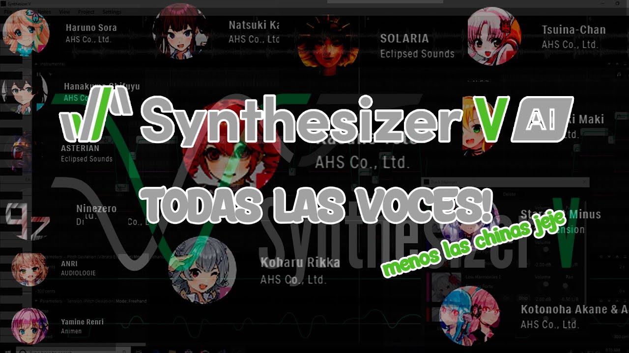 TODAS LAS VOCES DE SYNTH V! CON ORIGINALES!! ES INCREIBLE LO HUMANO QUE ...