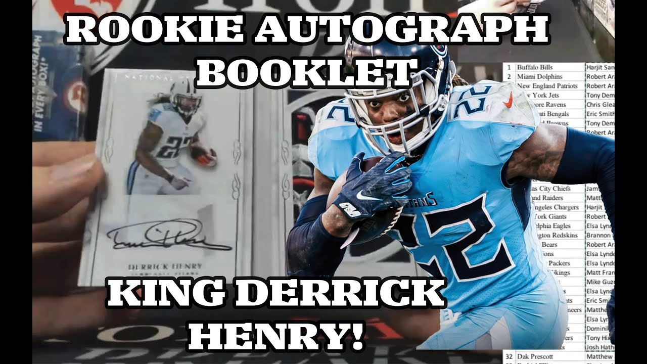 🏈 KING DERRICK HENRY!! Autograph Rookie Booklet! - YouTube