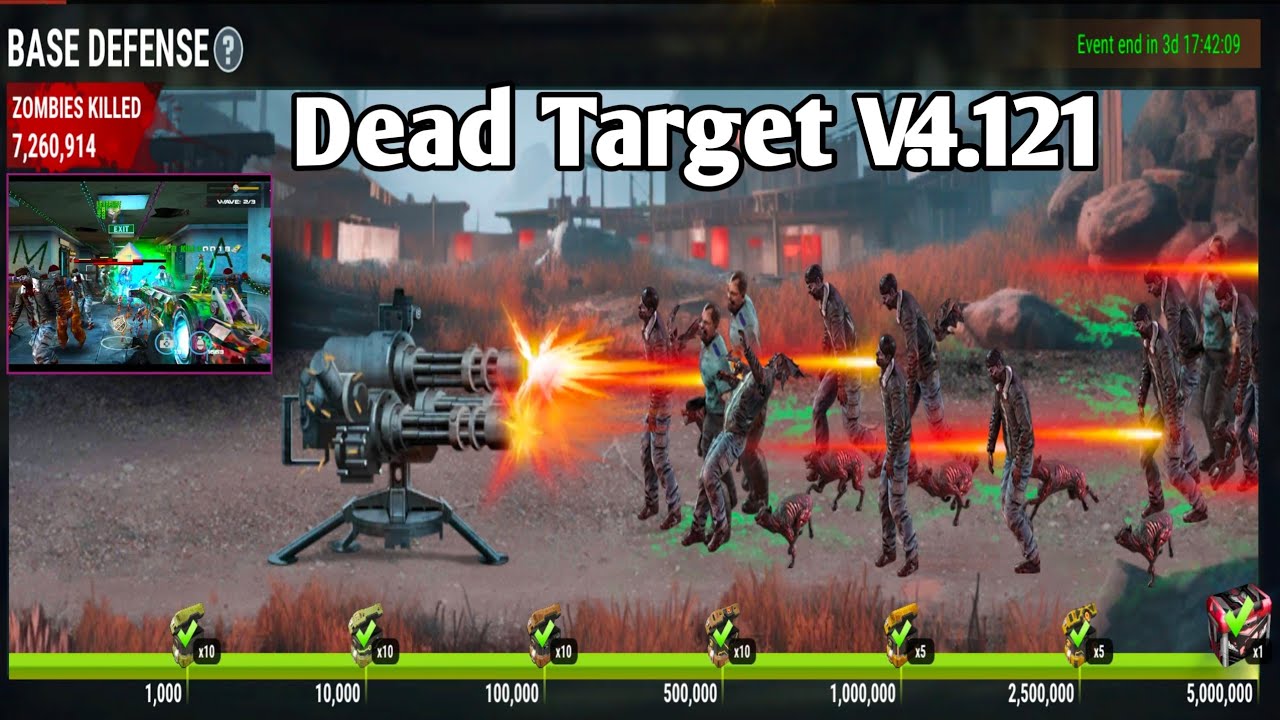 dead Target update V4.121 Base defense collect all rewards - YouTube