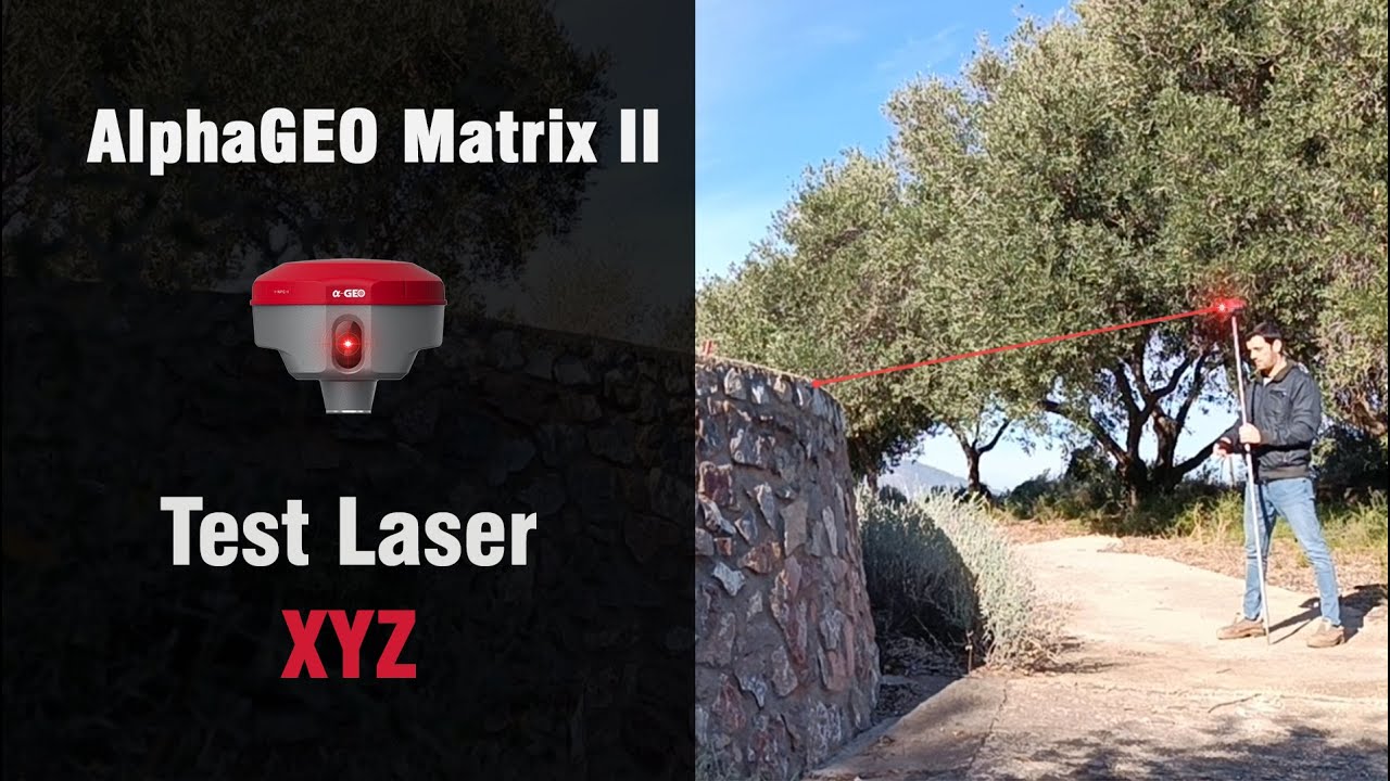 AlphaGEO Matrix II - Test láser en X,Y,Z - YouTube