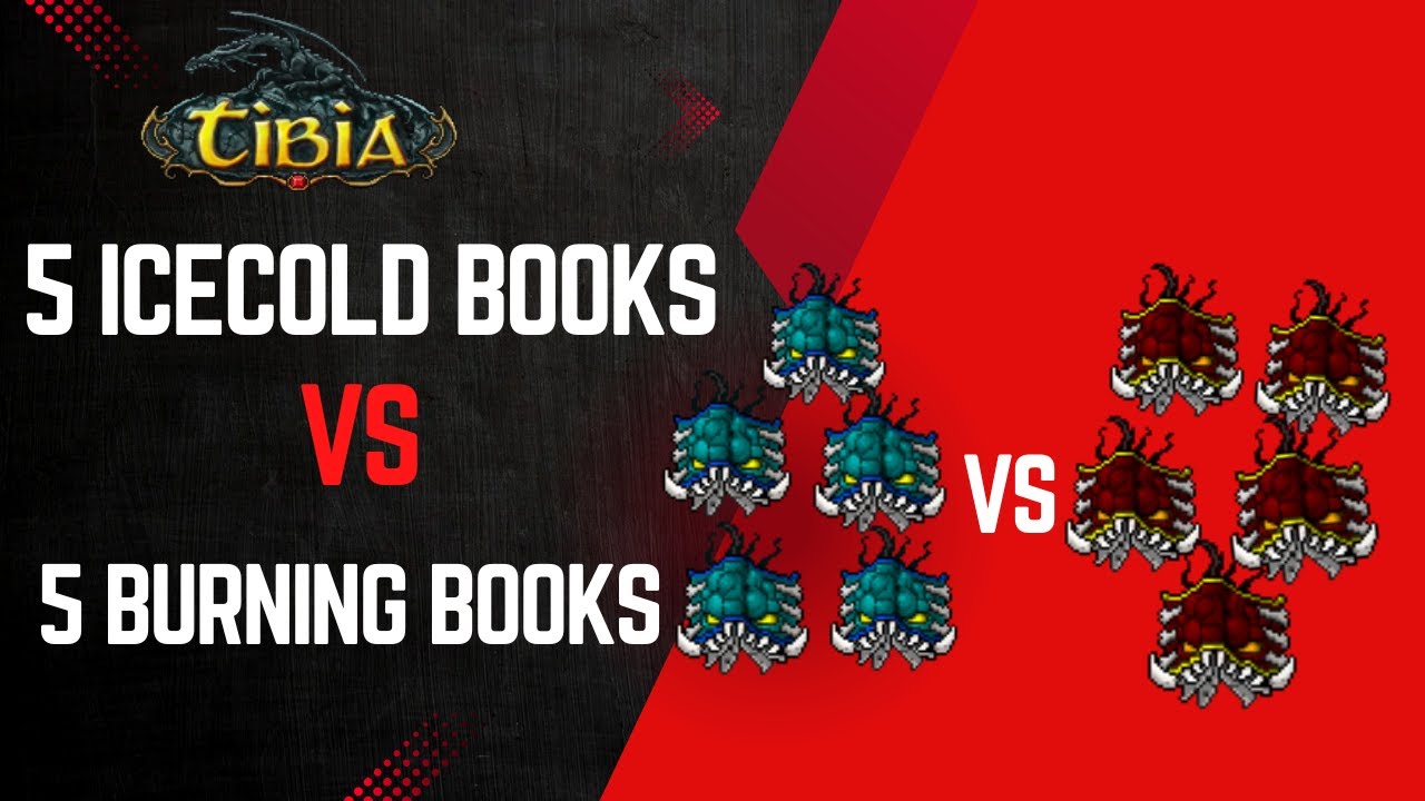 📘 ️ 5 Icecold Books vs 5 Burning Books 📕🔥 | Tibia Versus ⚔️ - YouTube