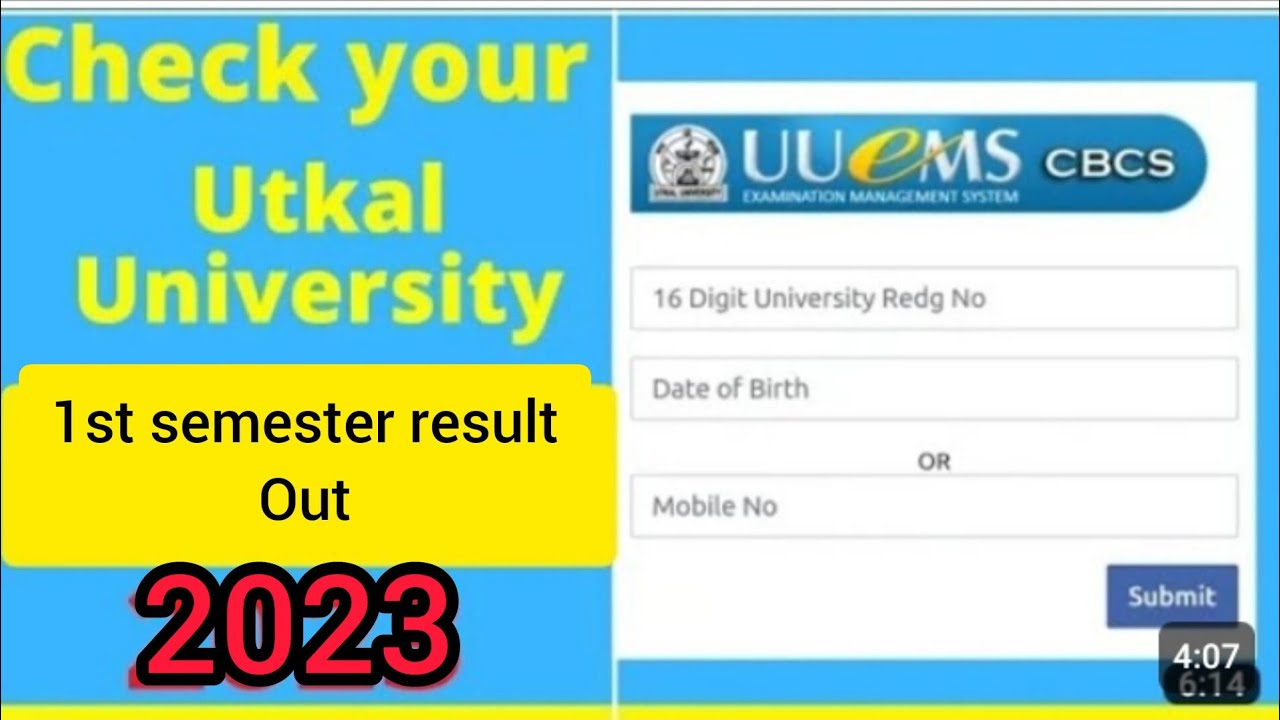 how to check utkal University 1nd semester results// +3 1st semester ...