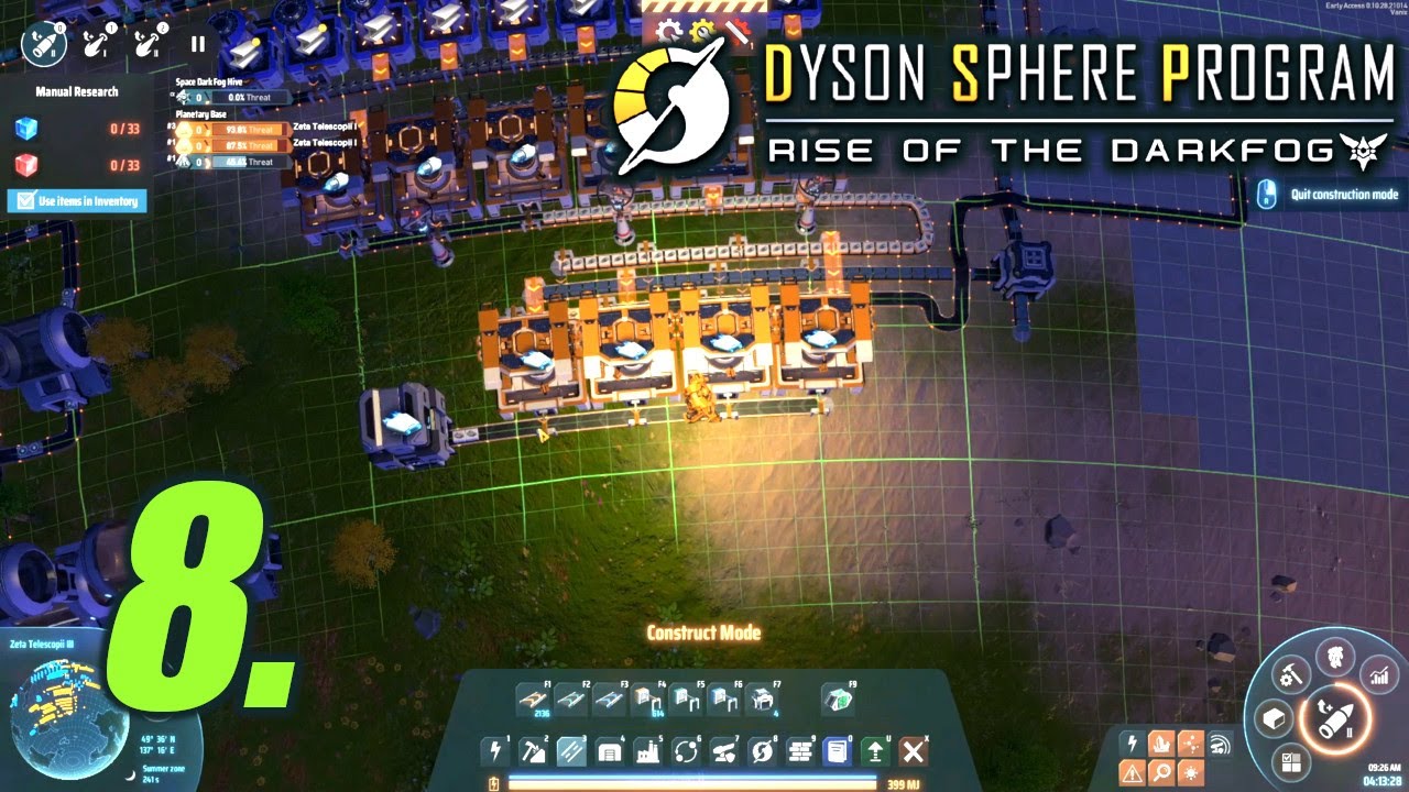 Logistics Drones - Let's Play Dyson Sphere Program: Rise of the Dark Fog Part 8 - YouTube