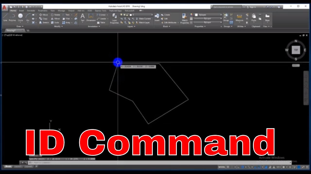 AutoCAD Tutorial | How to Use ID command in AutoCAD 2019 | NTD - YouTube