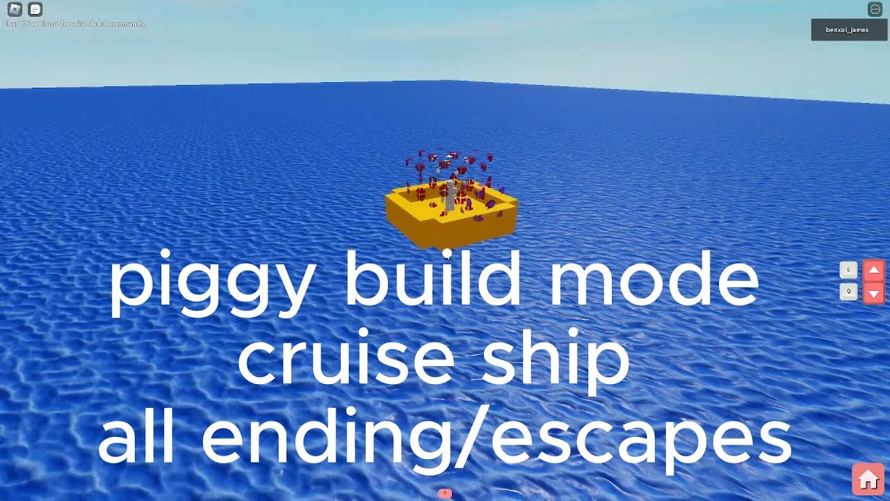 piggy build mode cruise ship all ending/escapes - YouTube