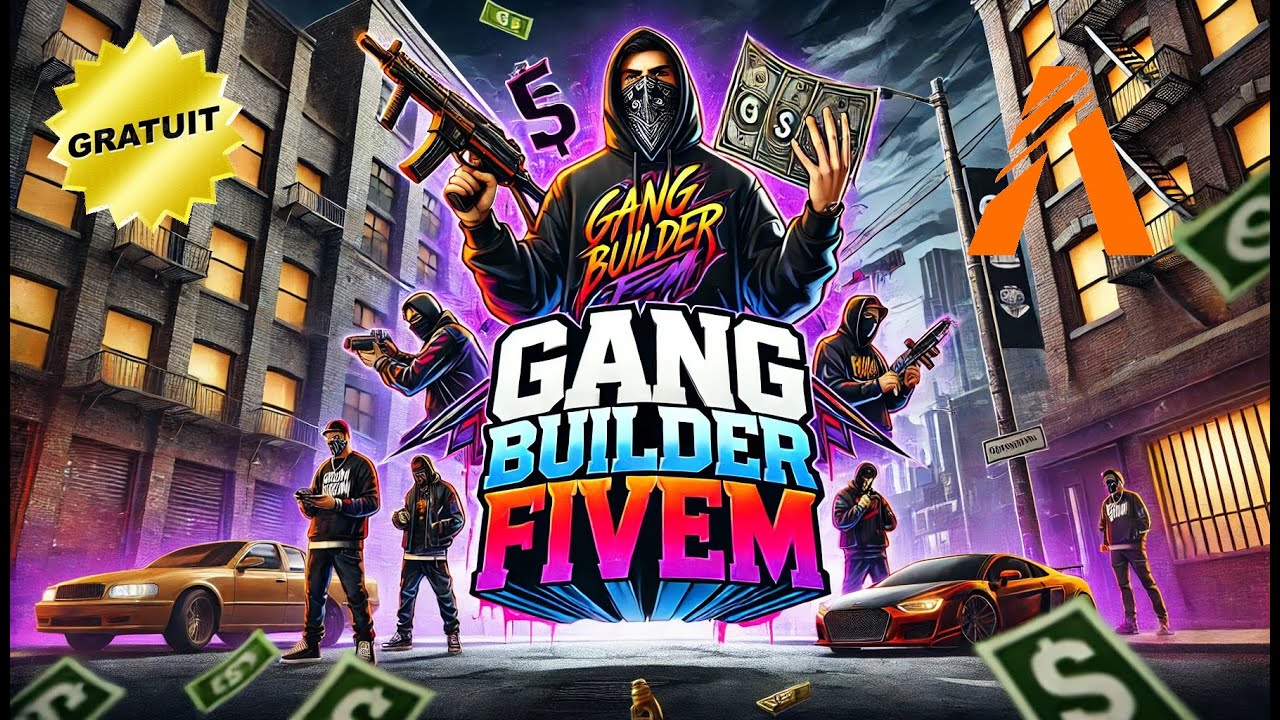 FIVEM │ SCRIPT GANG BUILDER FULL OX GRATUIT │ TUTO GTA 5 RP - YouTube