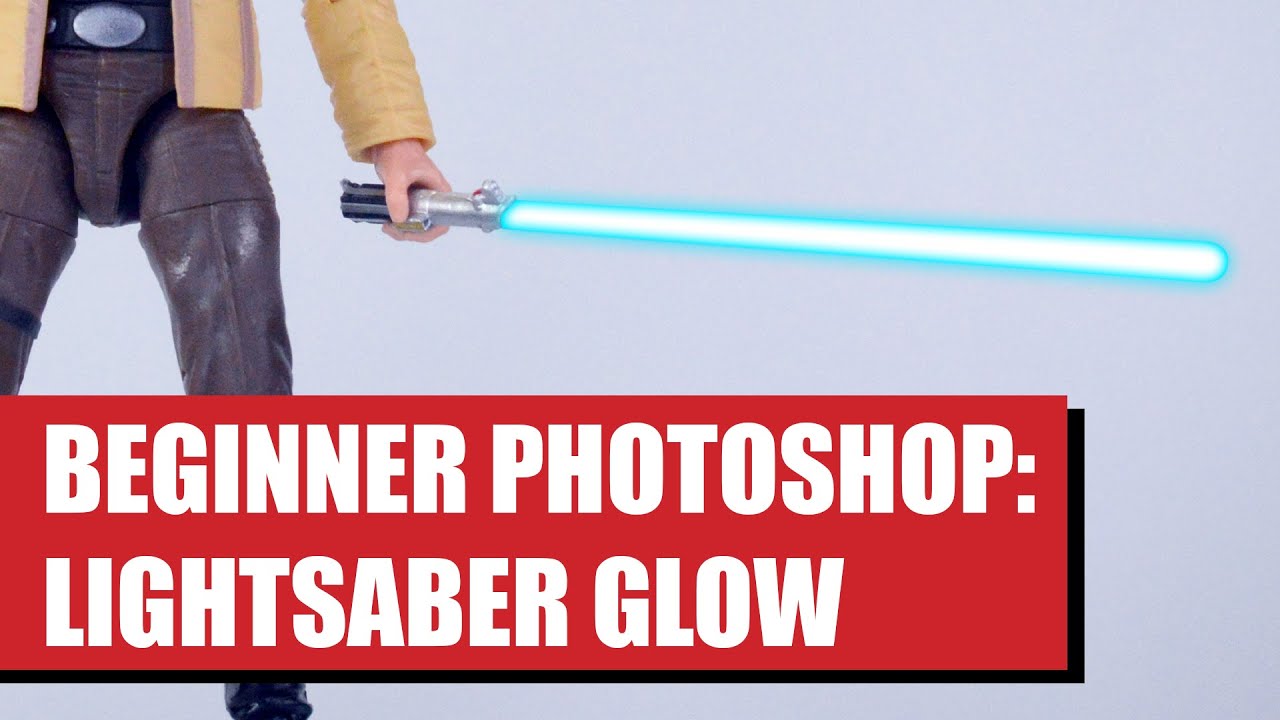 Beginner Photoshop Tutorial: Lightsaber Glow - YouTube